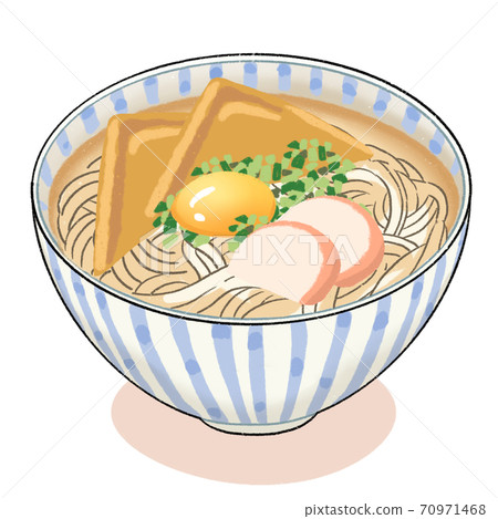 Tsukimi udon - Stock Illustration [70971468] - PIXTA