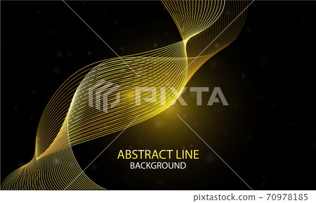 Abstract smooth background with golden dynamic... - Stock Illustration ...