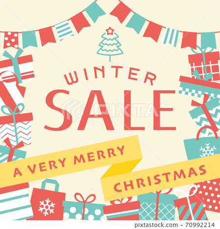 Winter sale advertising banner - Stock Illustration [70992214] - PIXTA