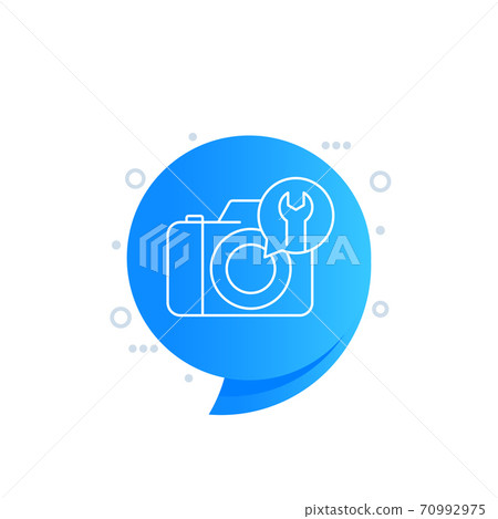camera repair icon, linear design - Stock Illustration [70992975] - PIXTA