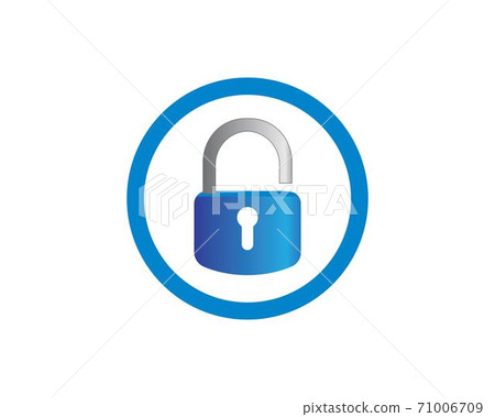 lock icon logo vector template - Stock Illustration [71006709] - PIXTA