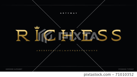 Royal alphabet. Serif vintage stunning font,... - Stock Illustration ...