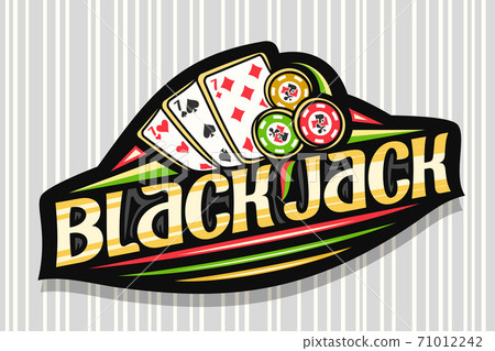 Vector logo for Blackjack - Stock Illustration [71012242] - PIXTA