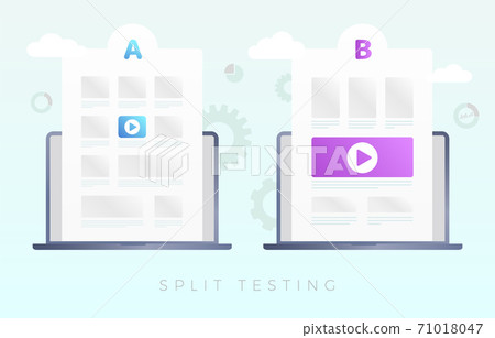 Split testing vector concept illustration - Stock Illustration ...