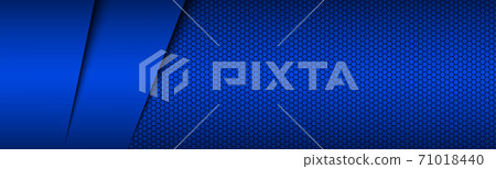 Blue modern material design header with... - Stock Illustration ...