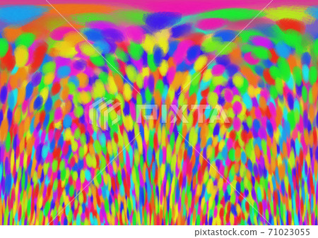 Colorful pointillism background - Stock Illustration [71023055] - PIXTA