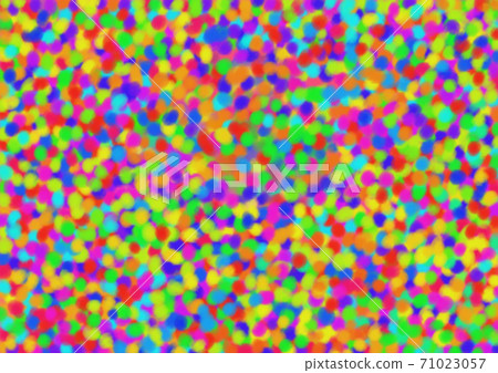 Colorful pointillism background - Stock Illustration [71023057] - PIXTA