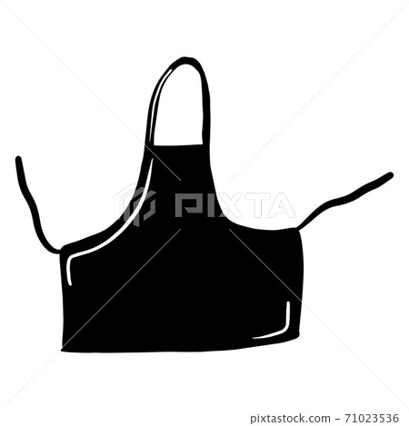 Isolated black apron in cartoon style - Stock Illustration [71023536 ...