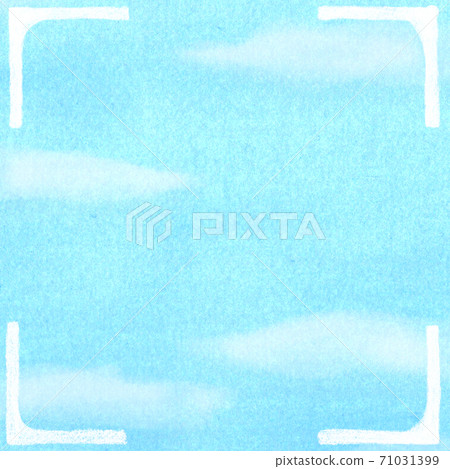Square blue sky and white frame background - Stock Illustration ...