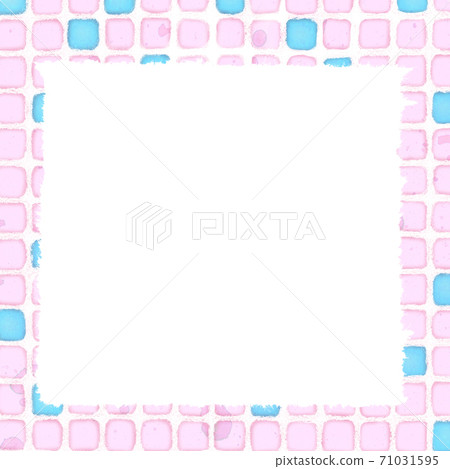 Square pink with a cute tile pattern background... - Stock Illustration ...