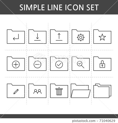 icon, line, simple icon, pictogram - Stock Illustration [71040629] - PIXTA