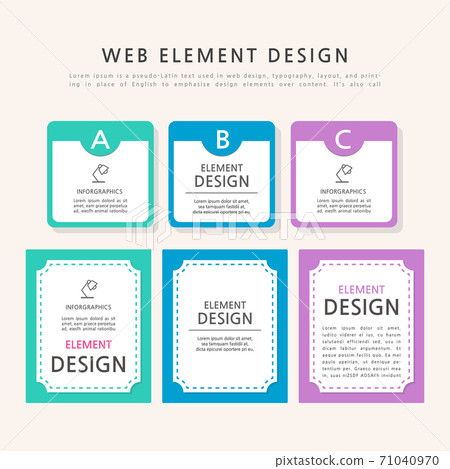 Infographic, label, element, web source, web... - Stock Illustration ...