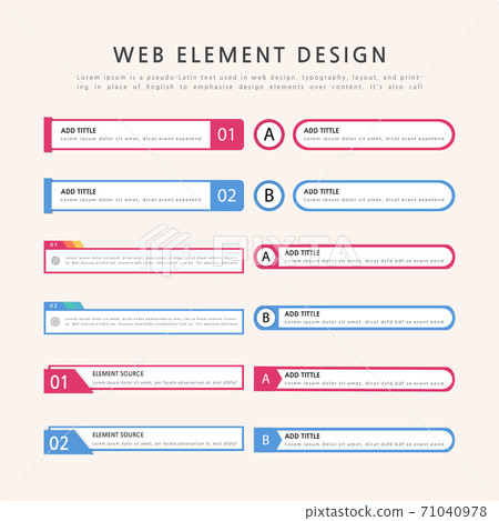 Infographic, label, element, web source, web... - Stock Illustration ...