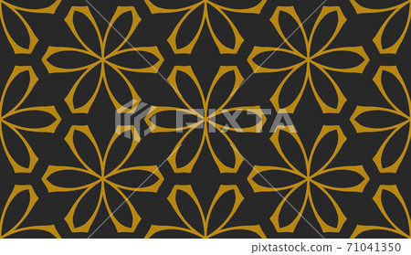 Regal pattern with golden and black color,... - Stock Illustration ...