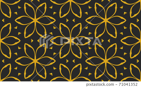 Regal pattern with golden and black color,... - Stock Illustration ...