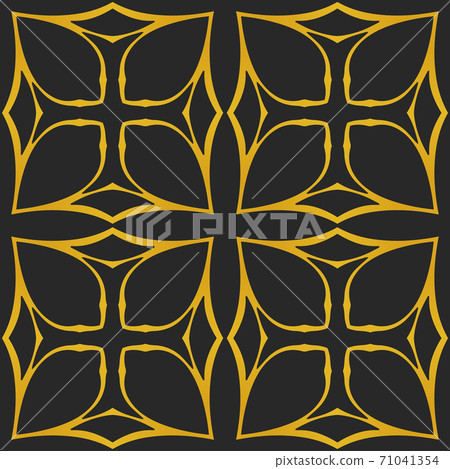 Regal pattern with golden and black color,... - Stock Illustration ...
