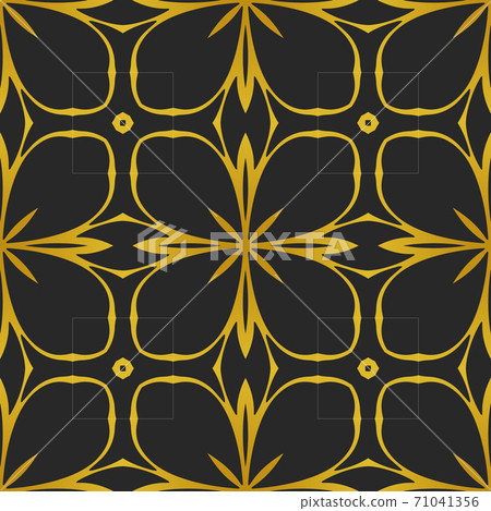 Regal pattern with golden and black color,... - Stock Illustration ...