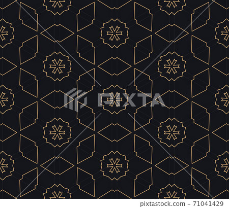 Regal pattern with golden and black color,... - Stock Illustration ...