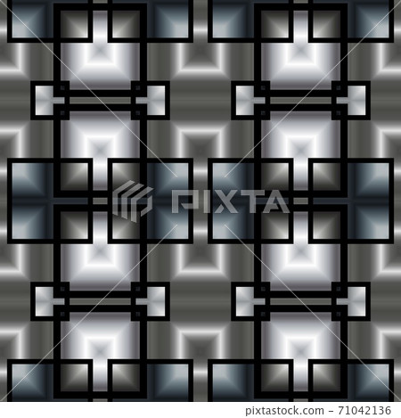 Silver metal seamless pattern with simple... - Stock Illustration ...