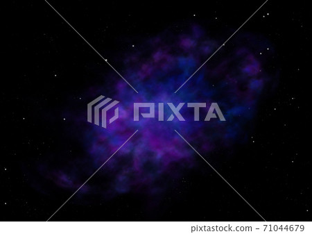 Distant flickering star array and cold cosmic - Stock Illustration ...