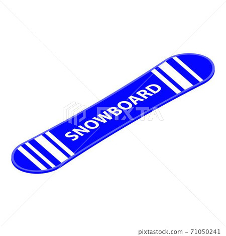 Snowboarding board icon, isometric style - Stock Illustration [71050241 ...