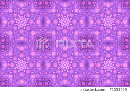 Pink seamless tile pattern with stylized flowers - Stock Illustration ...