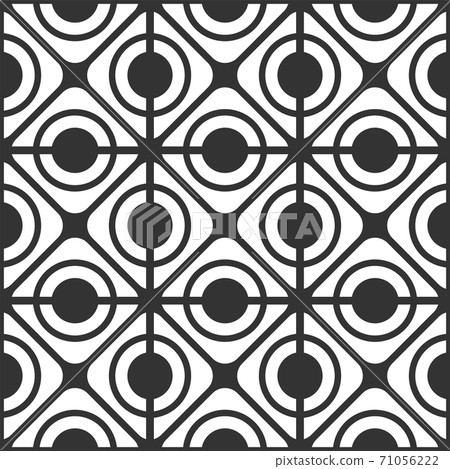 Seamless geometric grid pattern. - Stock Illustration [71056222] - PIXTA