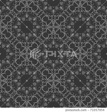 Geometrical dark grey pattern with beautiful... - Stock Illustration ...