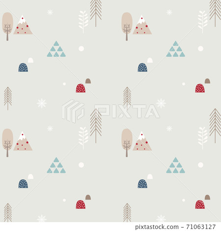 Winter abstract pattern background - Stock Illustration [71063127] - PIXTA