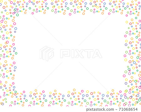 Colorful ring frame (small) - Stock Illustration [71068654] - PIXTA