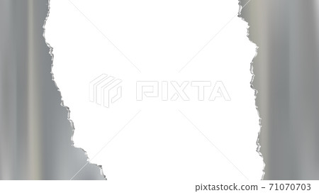 Metal broken plate isolated on white background - Stock Illustration ...