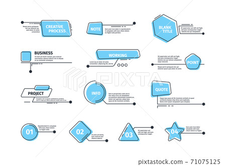 Callouts boxes. Digital frames for text layout... - Stock Illustration ...