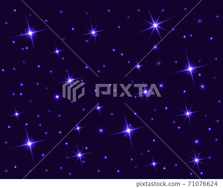 Starry sky with bright and dim stars. Dark star... - Stock Illustration ...