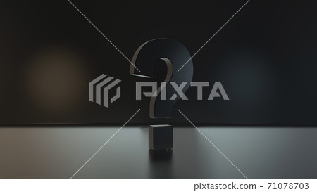 Question marks under spot light concept in dark... - Stock Illustration ...