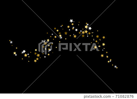 Stream from gold and silver stars. Vector - Stock Illustration ...