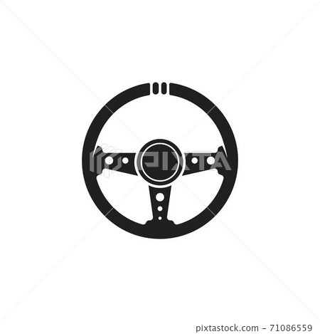 Steering Wheel vector logo - Stock Illustration [71086559] - PIXTA