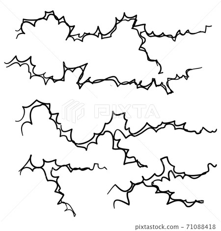 electricity effect in doodle cartoon manga style - Stock Illustration ...