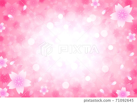 Sakura background material illustration - Stock Illustration [71092645 ...