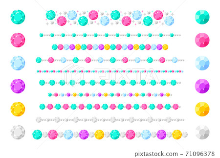 Jewel / line / round cut - Stock Illustration [71096378] - PIXTA
