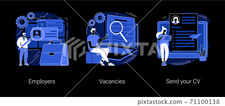 Apply for a job abstract concept vector... - Stock Illustration ...