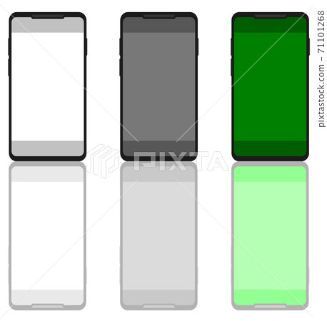 Illustration of multiple smartphones side by side - Stock Illustration ...