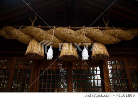 Suwa Taisha Shimosha Harumiya Rainy weather - Stock Photo [71101699 ...