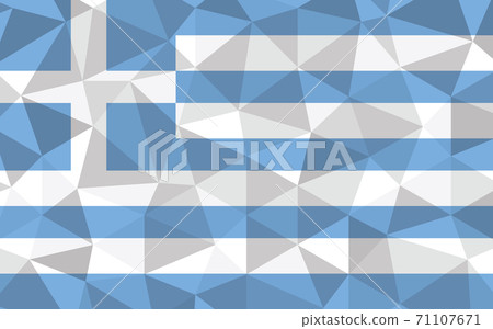Low poly Greece flag vector illustration.... - Stock Illustration ...