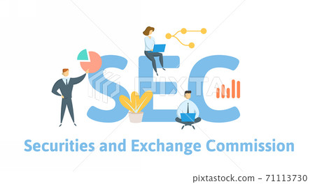 SEC, Securities and Exchange Commission.... - Stock Illustration ...
