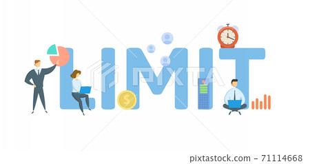Limit. Concept with keyword, people and icons.... - Stock Illustration ...