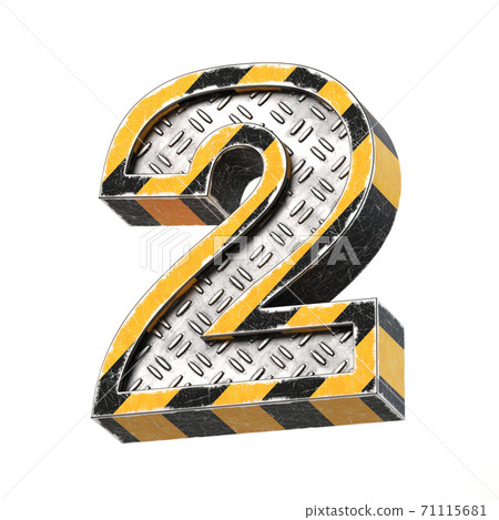 Industrial black and yellow striped metallic... - Stock Illustration ...