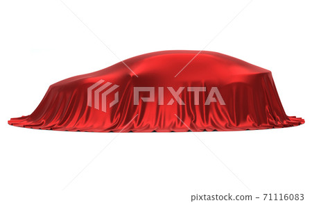 New car presentation, model reveal, hidden...-插圖素材 [71116083] - PIXTA圖庫