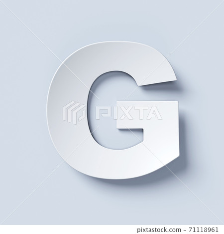 White bent paper font letter G - Stock Illustration [71118961] - PIXTA