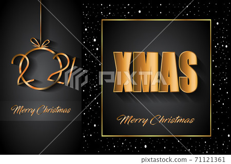 2021 Merry Christmas background for your... - Stock Illustration ...