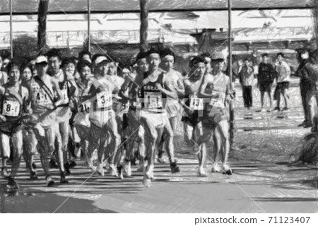 Ekiden - Stock Illustration [71123407] - PIXTA
